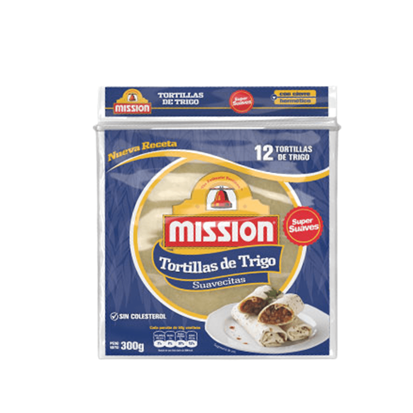 Tortilla Trigo Super Suave 300Gr Mission