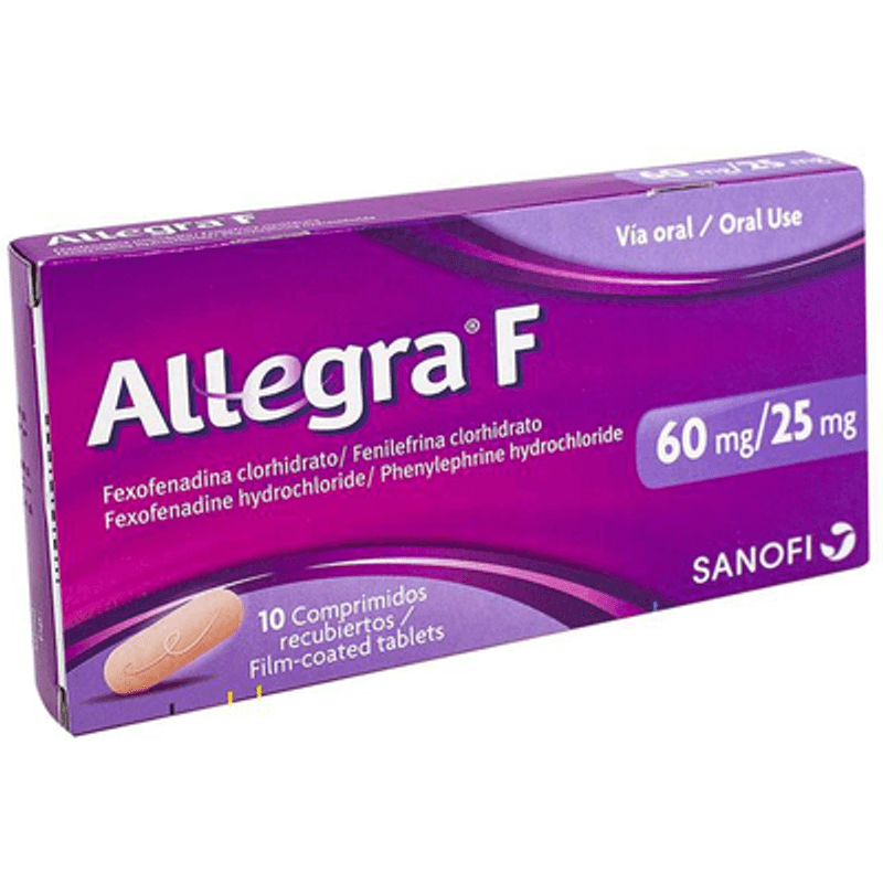 Allegra F 60Mg25Mgs 10 Comprimidos