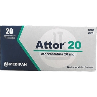 Attor 20 Mg (Atorvastatina) X 1 Tab