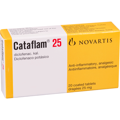 Cataflam Grageas 25 Mg