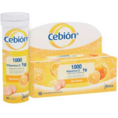 Cebion Efervescente Naranja Tubo 10 Unidades 1 G