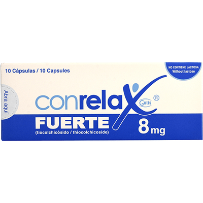 Conrelax Fuerte 8Mg X10 Cap X Unidad