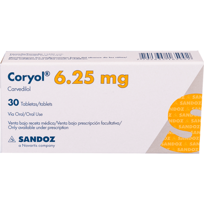 Coryol 6.25 Mg Tableta