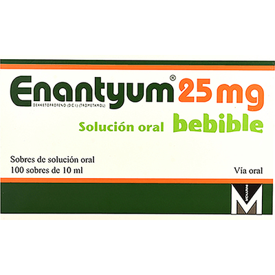 Enantyum 25 Mg Solucion Oral X 1 Sobre