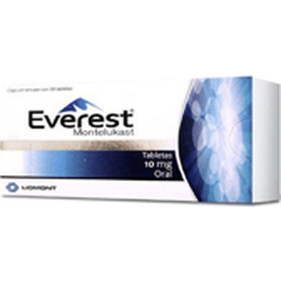 Everest 10 Mg Montelukast 30 Tabletas