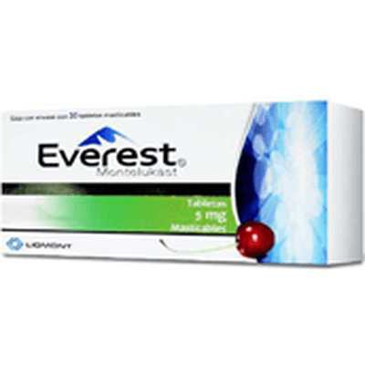 Everest 5 Mg Montelukast 30 Tabletas