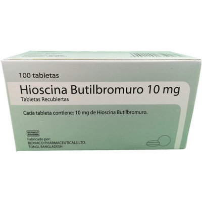 Hioscina Butilbromuro 10 Mg 5 Tabletas