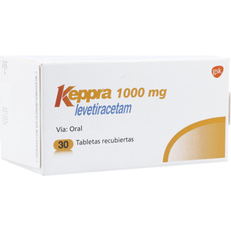 Keppra 1000 Mg Gsk 30 Tabletas