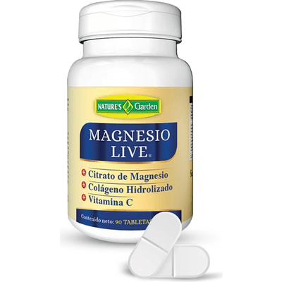 Magnesio Live Nature'S Garden 90 Tabletas