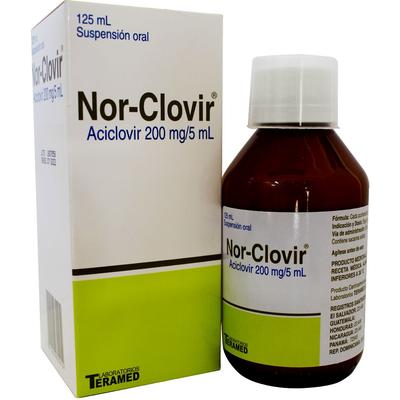 Nor-Clovir Suspension 200Mg5Ml Frasco X 125Ml