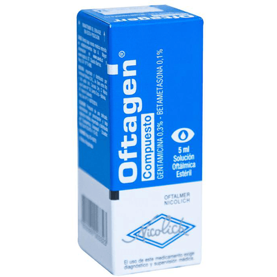Oftagen Compuesto (GentamicinaBetametasona) Gotas 5 Ml