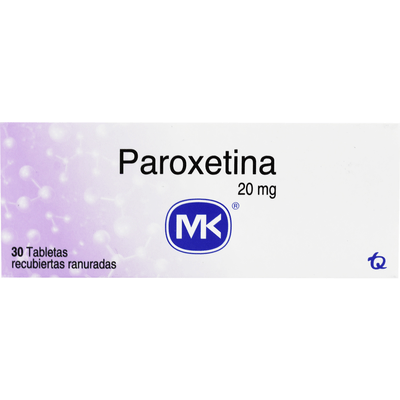 Paroxetina 20Mg Mk X 30 Tabletas