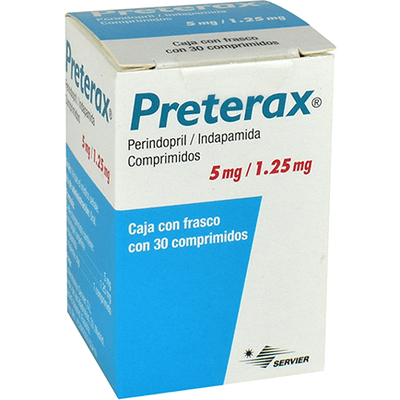 Preterax 5Mg1.25Mg Frasco 30 Comprimidos