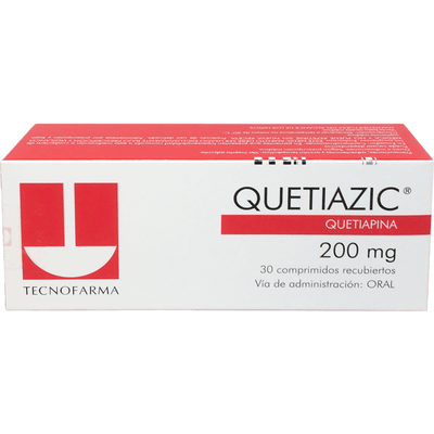 Quetiapina 200Mg Quetiazic Caja 30 Comprimidos