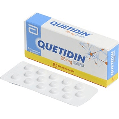 Quetidin 25 Mg(Quetiapina) Abbot Caja 30 Tabletas
