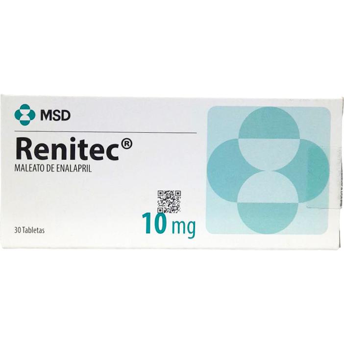 Renitec 10Mg Por 30 Tabletas Msd