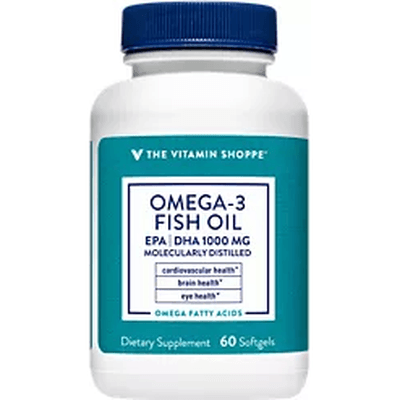 Suplemento The Vitamin Shoppe Omega 3 Fish Oil 300 Epa 200 Dha 1000 Mg ...