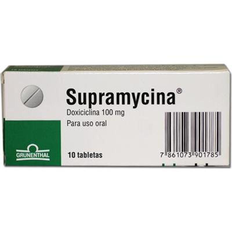 Supramycina 100Mg X 10 Tabletas