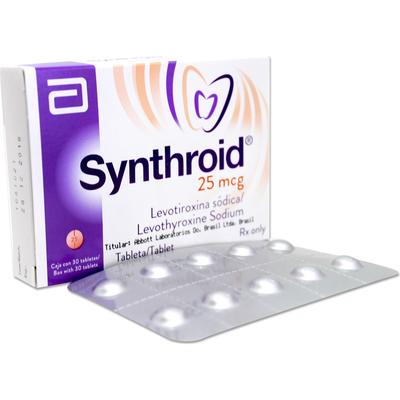 Synthroid 25Mcg X 30 Tabletas