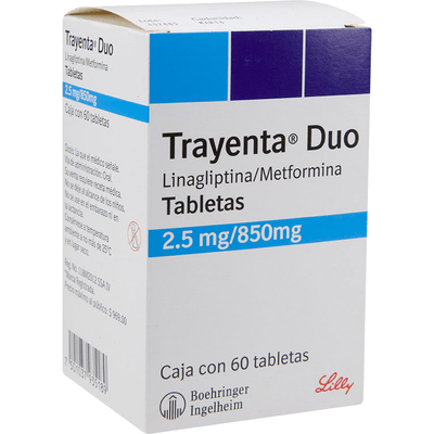 Trayenta Duo 2.5Mg850Mg X 60 Tabletas Boehringer Ingelheim