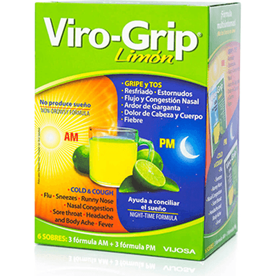 Viro-Grip Te Limon Combinado X 6 Sobres