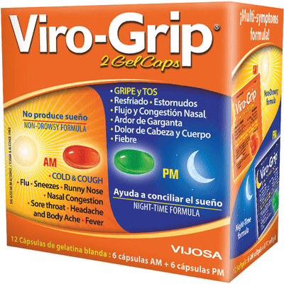 Viro-Grip Vijosa Combinado X 6 Sobres De 2 Gelcaps