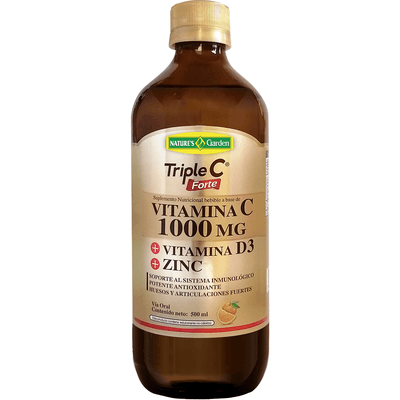 Vitamina C Triple C Forte Solucion Oral Nature'S Garden 500 Ml