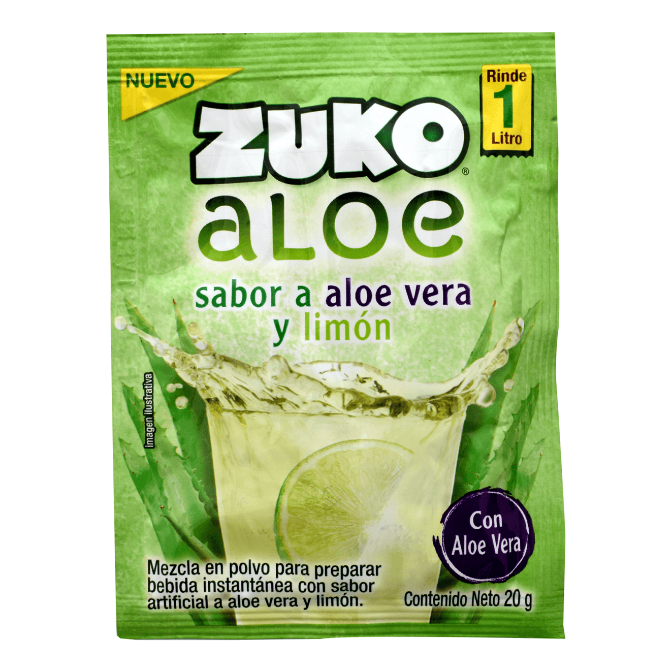 Bebida Instantanea ZUKO Aloe Limon 20 G