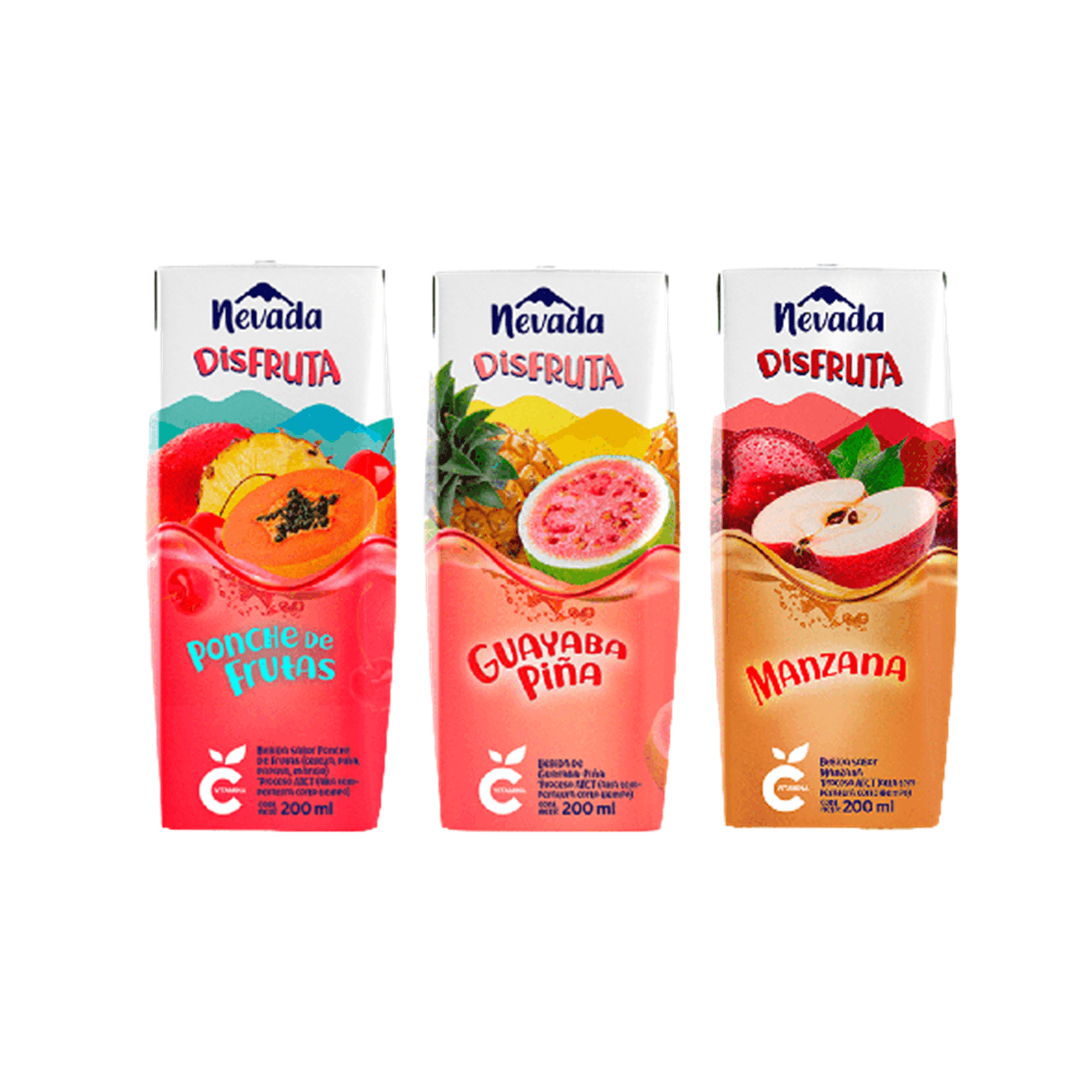 Bebidas Nevada Surtido 6 Pack Disfruta 180 Ml