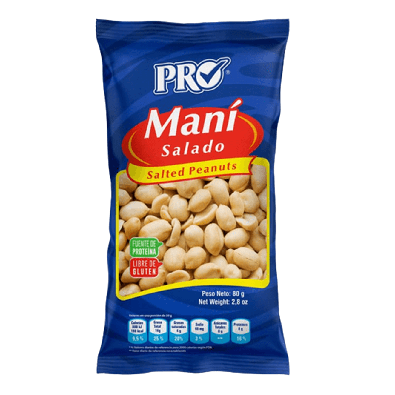 Mani G Pro Salado 80 Snack