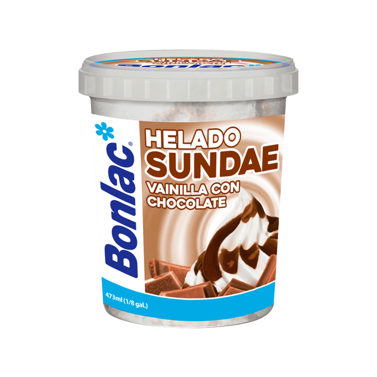 Sundae Bonlac Vainilla Chocolate 473Ml