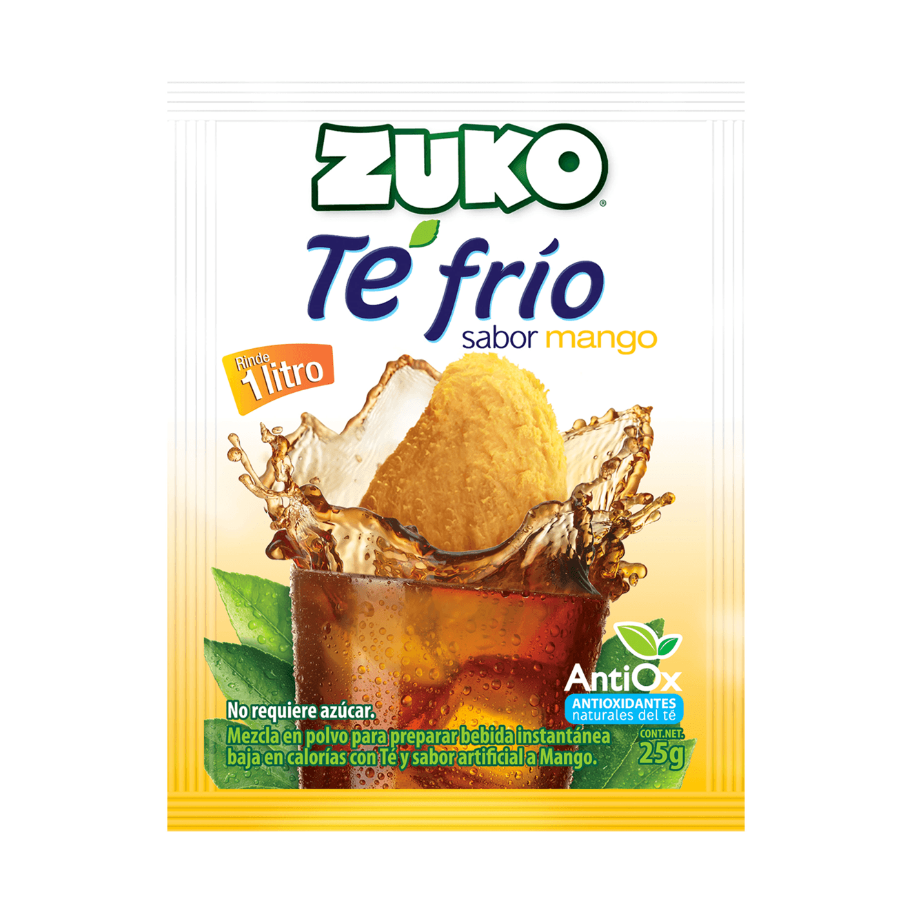 Te Frio En Polvo Zuko Sabor Mango 25 GR