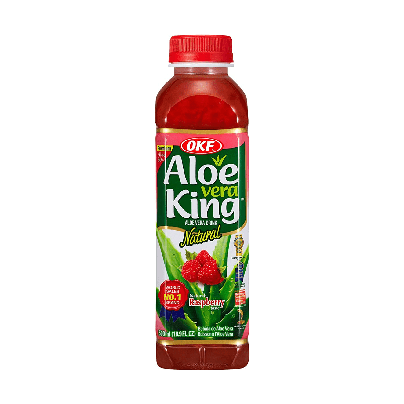 Agua Saborizada Okf Aloe Vera Raspberry 500 ML