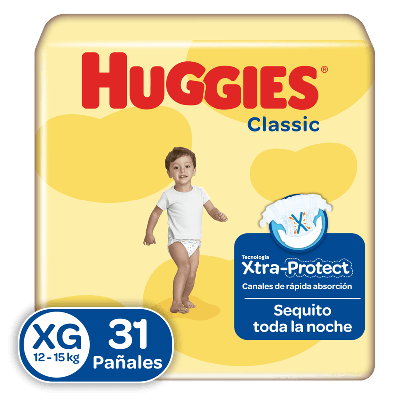 Pañales Huggies Classic Etapa 4/XG 31U