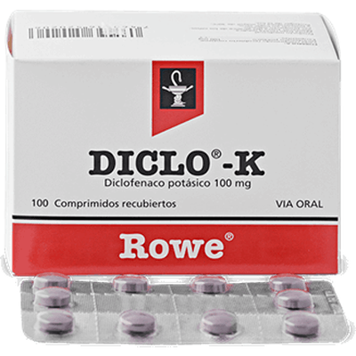 Diclo K Rowe Comprimido 100 Mg