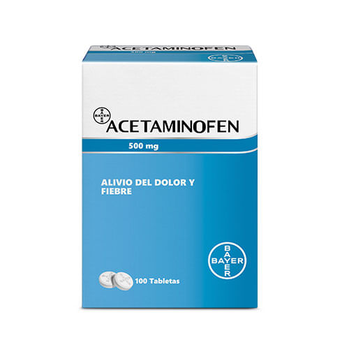 Acetaminofen 500Mg 100 Tabletas