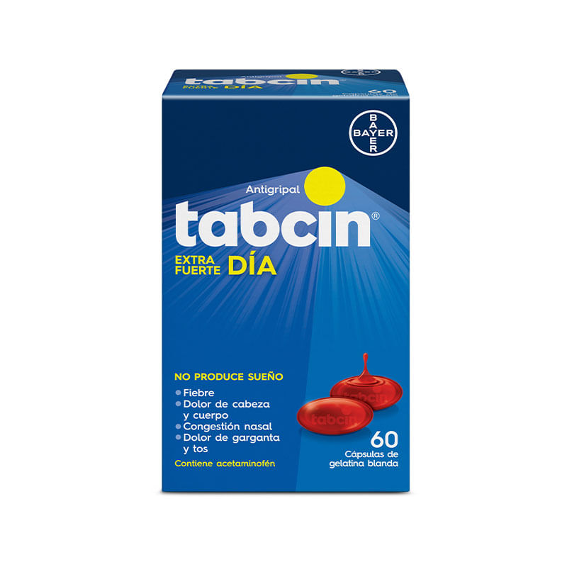 Tabcin Bayer Liqui Gels Dia 60Capsulas