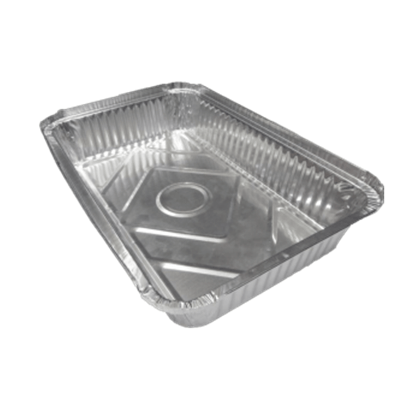 Bandeja de Aluminio Generico 1 UND Rectangular Extra Grande 52.5X32.5X8.6