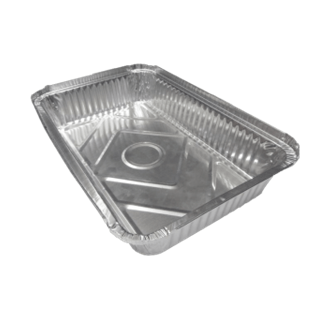 Bandeja de Aluminio Generico 1 UND Rectangular Extra Grande 52.5X32.5X8.6