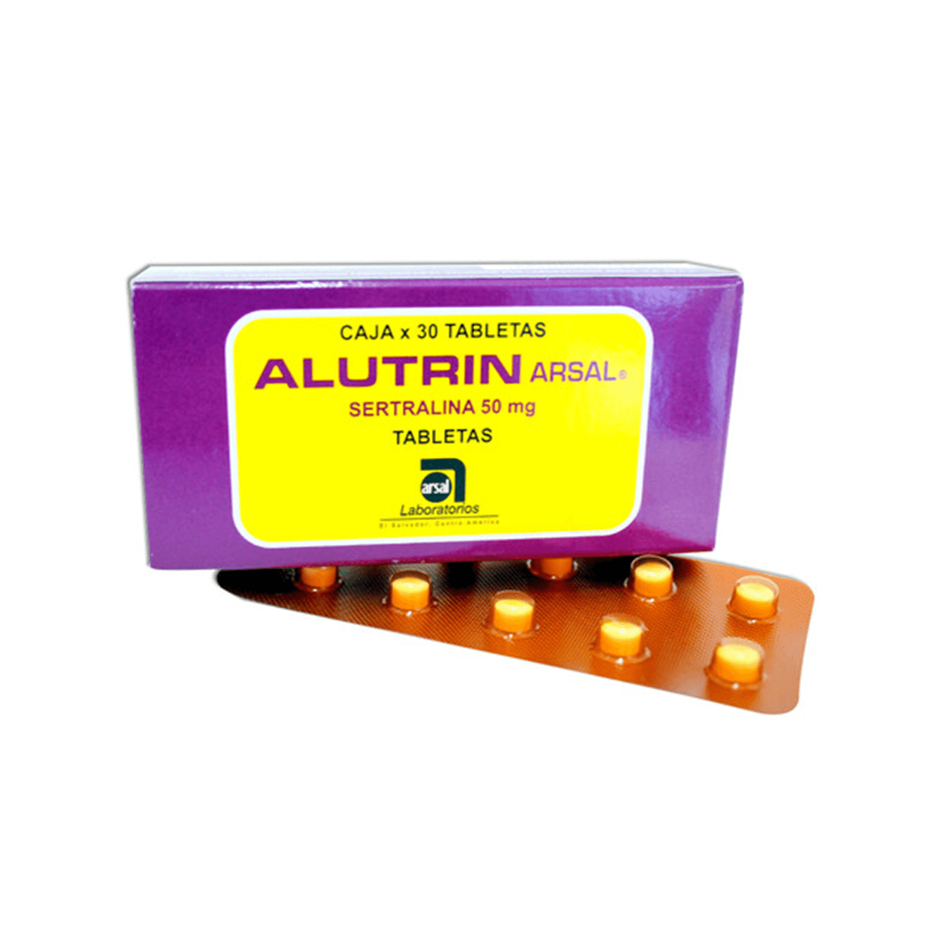 Alutrin (Sertralina) 50 Mg Cx30 Tabl. (Arsal)