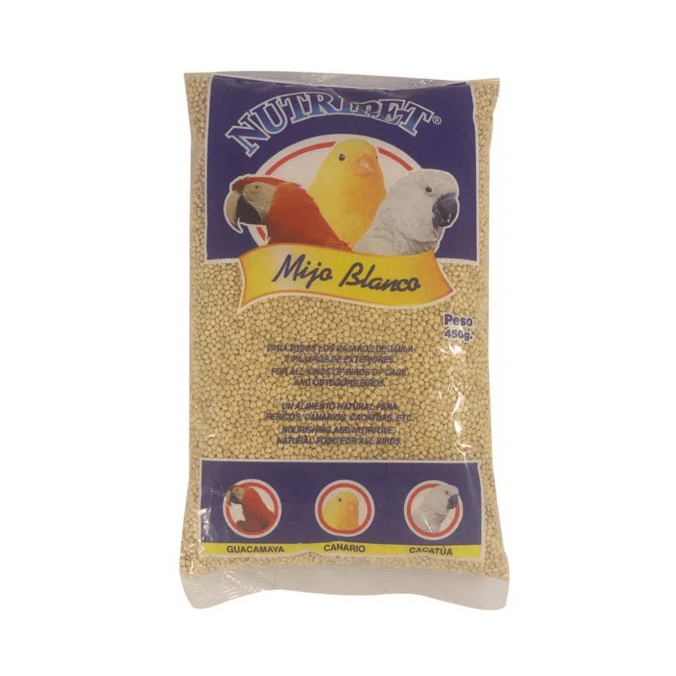 Alimento Para Pajaros Nutri Pet Mijo Blanco 1Lb