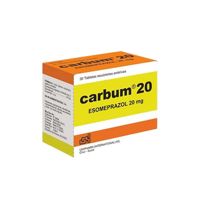 Carbum Unipharm X 30 Tabletas 20 MG