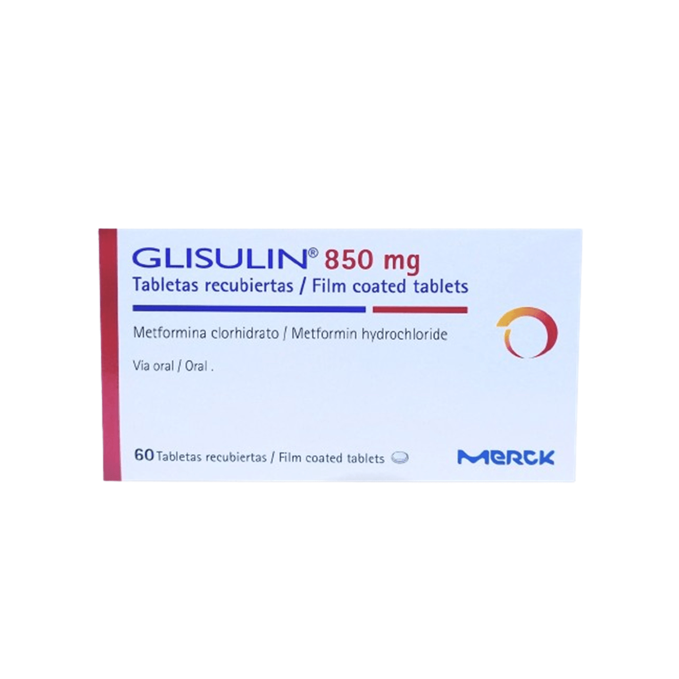 Glisulin Merck X 60 Tabletas 850 MG