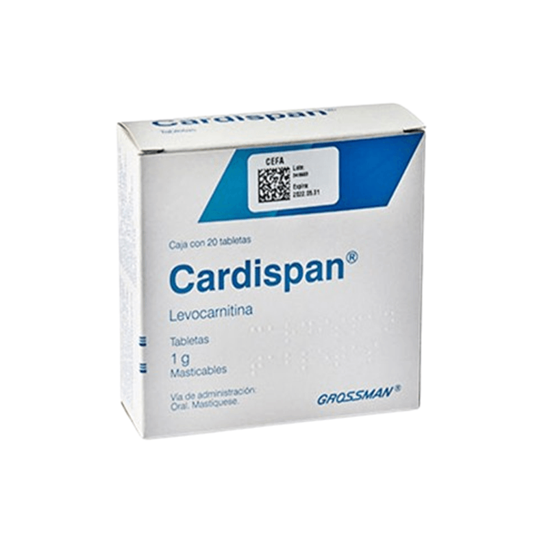 Cardispan Masticable Grossman X 20 Tabletas 1 G