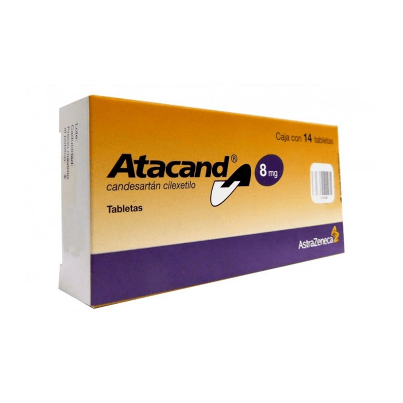 Atacand Tabletas Astra Zeneca Caja X 14 8 MG