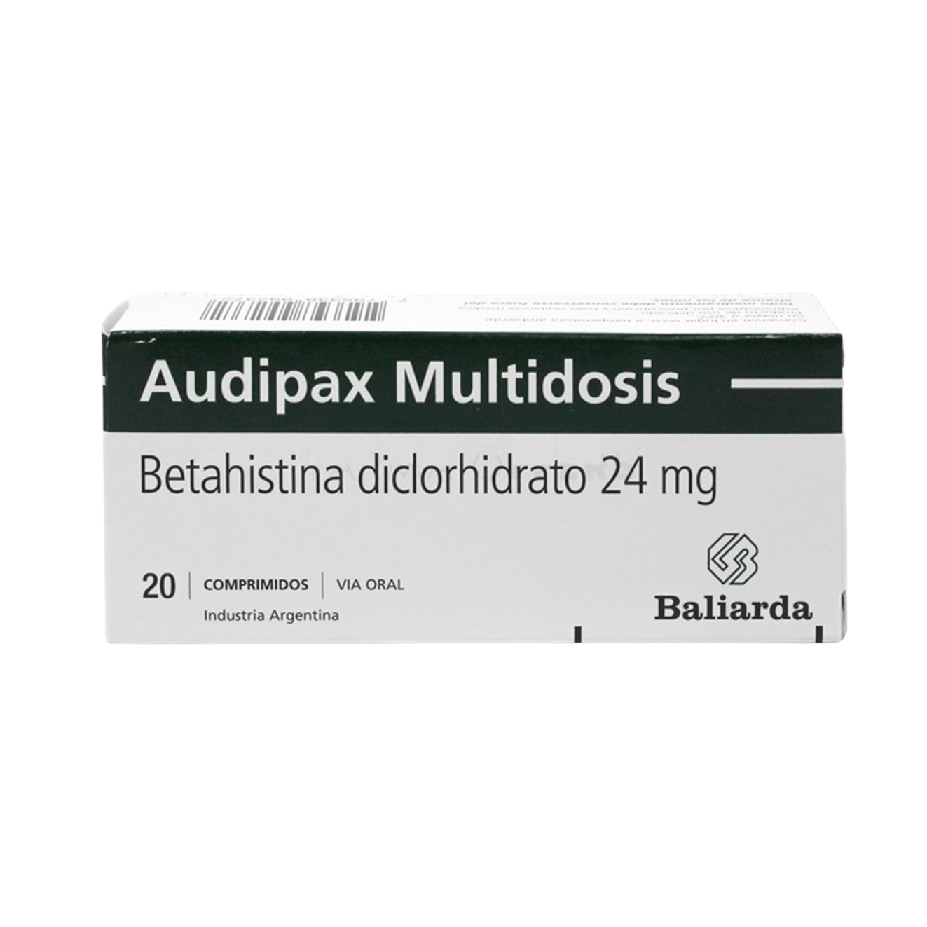 Audipax Comprimidos Baliarda Caja X 20 24 MG