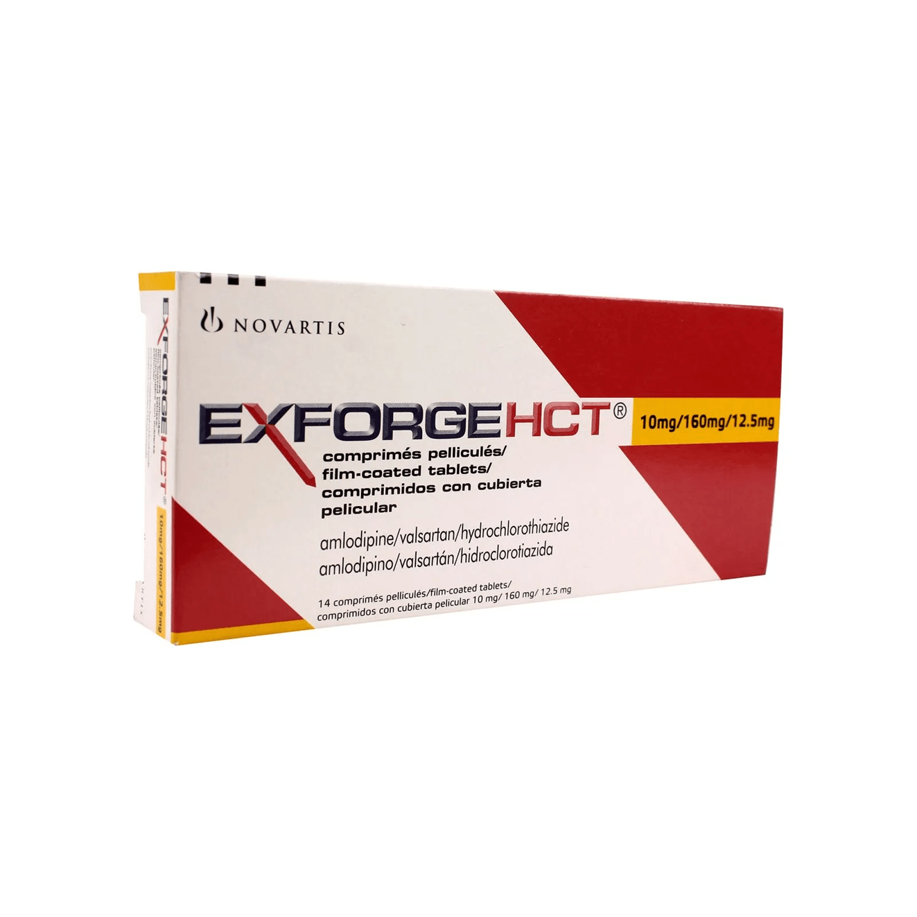 Exforge Hct Comprimidos Novartispharma Caja X 14 10/160/12.5 MG