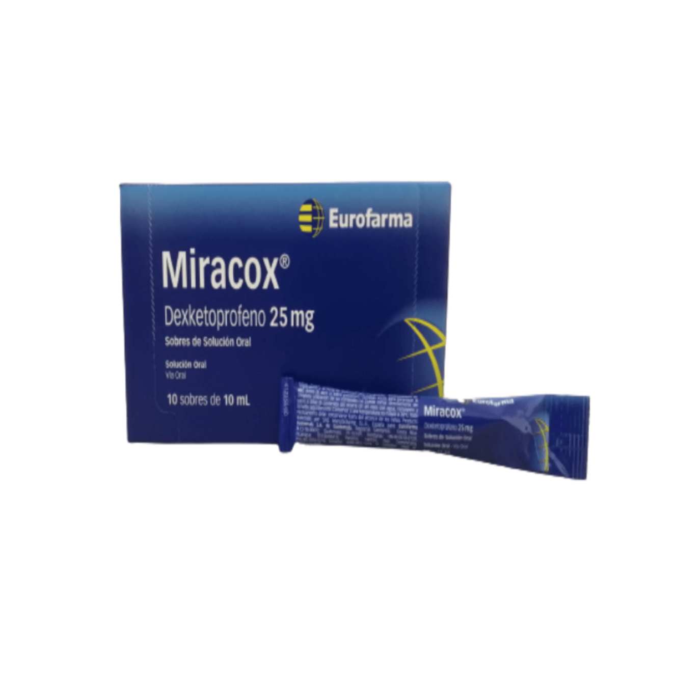 Miracox Solucion Oral Sobres Eurofarma Caja X 10 25 MG