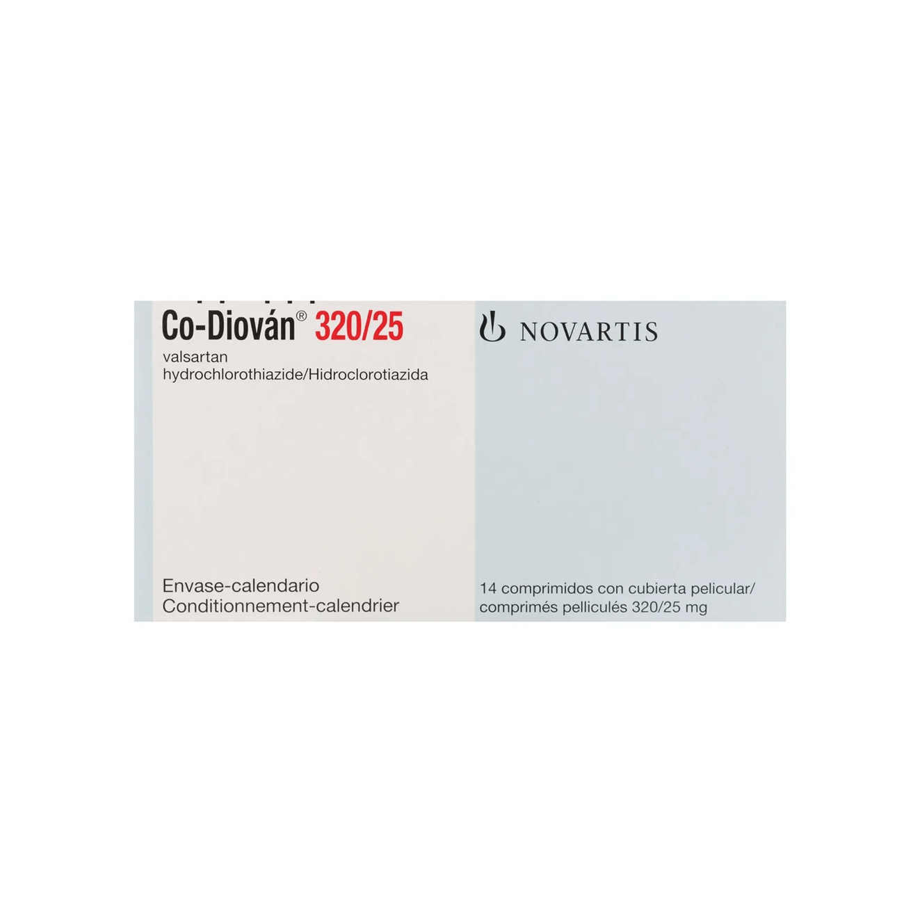Co-Diovan Novartis Valsartan 32025Mg Caja X 14 Comprimidos