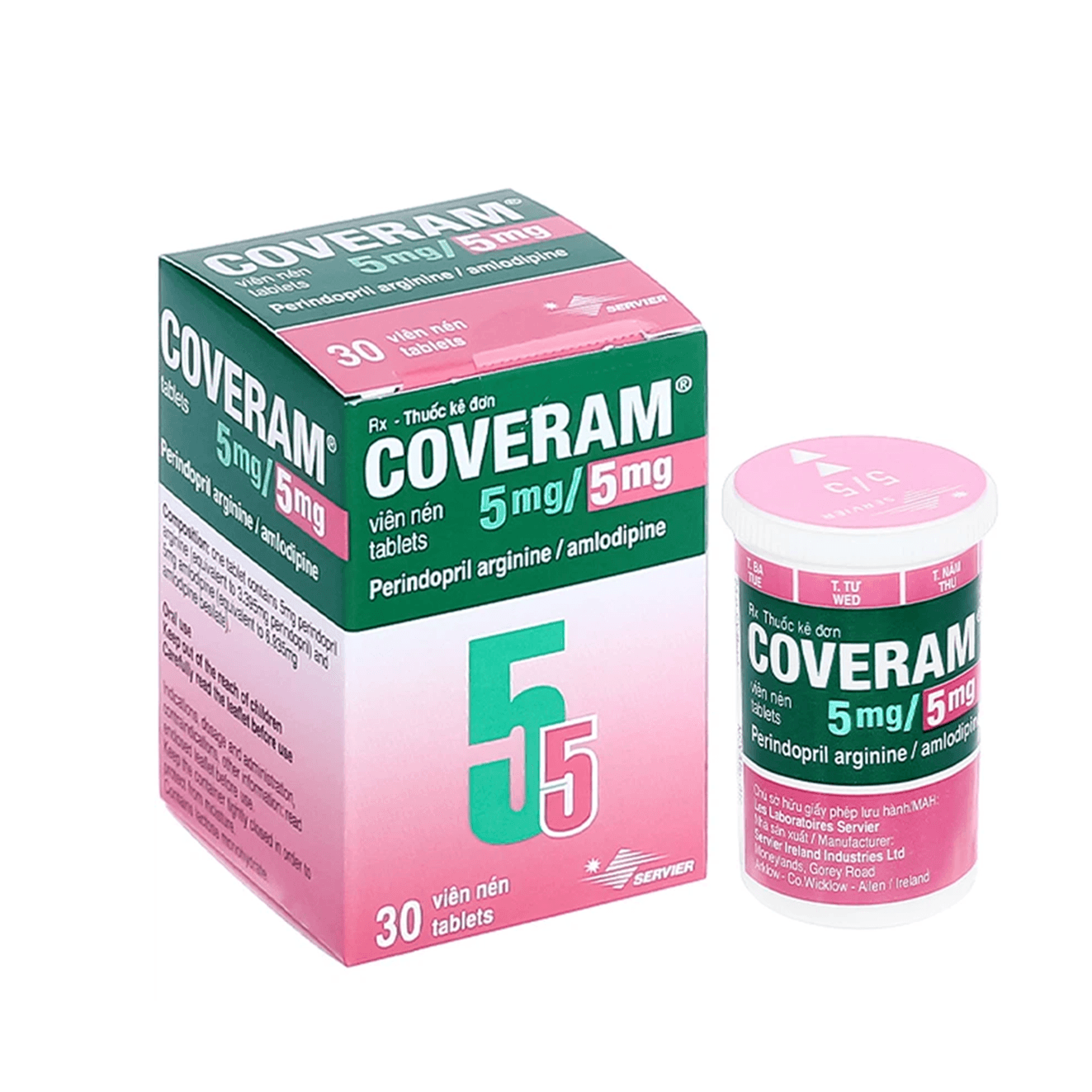 Coveram 5 Mg5Mg 30 Comprimidos